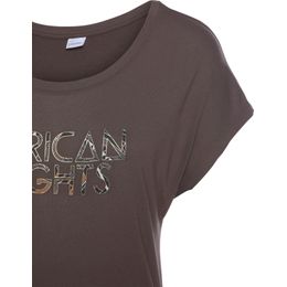 Lascana Damen Nachthemd, braun, Gr&ouml;&szlig;e 36/38