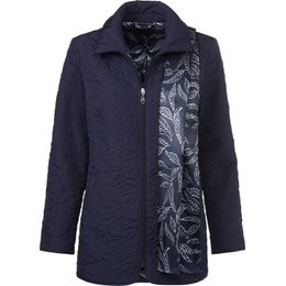 WITT Damen Steppjacke mit Schal, marine, Gr&ouml;&szlig;e 44