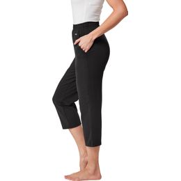 feel good Damen 7/8-Hose, Schwarz, Gr. 40/42, 7/8-Hose, Material: Baumwolle