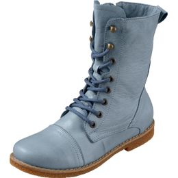 Andrea Conti Schn&uuml;rstiefelette, Blau, Gr. 40, Damen, Stiefeletten, Material: Rindnappa