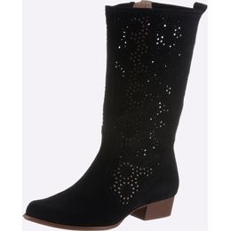 Heine Witt Damen Stiefel, schwarz, Gr&ouml;&szlig;e 42
