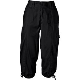 Heine Damen Caprihose, Schwarz, Gr. 24, Capri-Hose, Material: Baumwolle