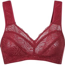 w&auml;schepur w&auml;schepur Damen BH ohne B&uuml;gel aus elastischer Spitze, kirsche, Gr&ouml;&szlig;e 80B