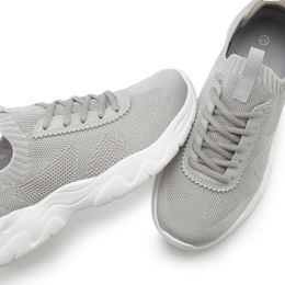 active by Lascana LASCANA ACTIVE Damen Sneaker, Grau, Gr. 39, Sneakers & Schn&uuml;rer, Material: Leder
