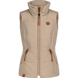 WITT Damen Steppweste in Microfaser-Qualit&auml;t, beige, Gr&ouml;&szlig;e 38