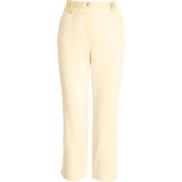 COSMA Damen 7/8-Hose schmutzabweisend und knitterarm, hellgelb, Gr&ouml;&szlig;e 19