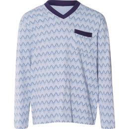 WITT Herren Schlafanzug, bleu-nachtblau, Gr&ouml;&szlig;e 52/54