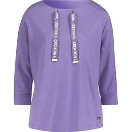 WITT Damen Sweatshirt mit 3/4-&Auml;rmeln, lavendel, Gr&ouml;&szlig;e 36