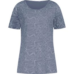 Heine Damen T-Shirt, Blau, Gr. 38, T-Shirts, 100% Baumwolle