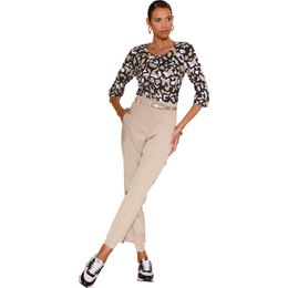 WITT Damen Hose mit hoher Taille, beige, Gr&ouml;&szlig;e 24
