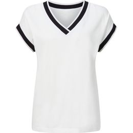 Heine Damen Kurzarmshirt, Natur, Gr. 56, T-Shirts, 100% Baumwolle