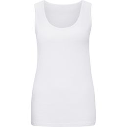 w&auml;schepur w&auml;schepur Damen Achselhemd in langer Form, wei&szlig;, Gr&ouml;&szlig;e 36/38