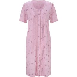 w&auml;schepur w&auml;schepur Damen Nachthemd mit Biesen- und Spitzen-Deko, ros&eacute;-bedruckt, Gr&ouml;&szlig;e 40/42