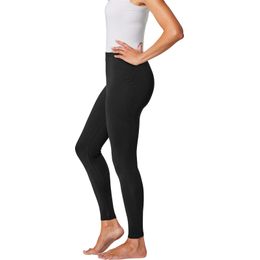 WITT Damen Leggings mit Dehnbund, schwarz, Gr&ouml;&szlig;e 20/21