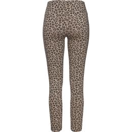 Lascana Damen Leggings, taupe-leo, Gr&ouml;&szlig;e 48/50