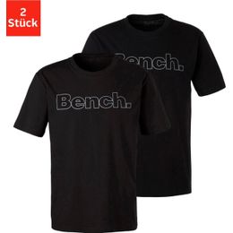 Bench. Loungewear Herren T-Shirt, schwarz, Gr&ouml;&szlig;e L