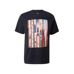 Nike Sportswear T-Shirt Herren Größe L hellblau / rostrot / schwarz / offwhite