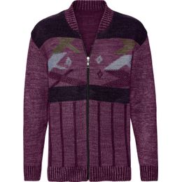 WITT Herren Strickjacke, bordeaux, Gr&ouml;&szlig;e 50