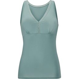 w&auml;schepur w&auml;schepur Damen BH-Hemd mit elastischem Zierband, jade, Gr&ouml;&szlig;e 52