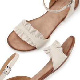 Lascana Damen Sandale, beige, Gr&ouml;&szlig;e 37