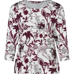 Heine Damen Print-Shirt, Natur, Gr. 36, 3/4 Arm Shirts, Material: Viskose