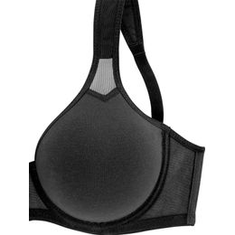 petite fleur by Lascana Damen T-Shirt-BH, wei&szlig; + schwarz, Gr&ouml;&szlig;e 95E