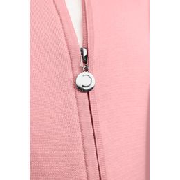 Damen Feinstrickjacke, Rosa, Gr. 40, CREATION L PREMIUM, Basic Strickjacken, Material: Baumwolle