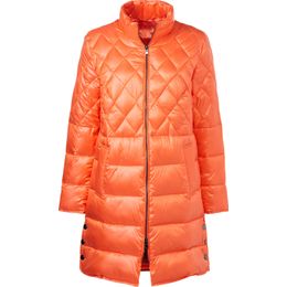Heine Witt Damen Steppmantel in Glanz-Optik, orange, Gr&ouml;&szlig;e 40