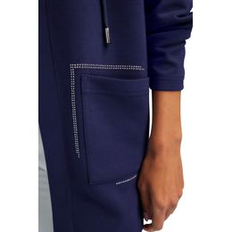 Heine Witt Damen Shirtjacke mit leichtem Glanz, marine, Gr&ouml;&szlig;e 44
