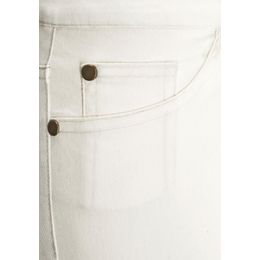 Lascana Damen 7/8-Jeggings, Wei&szlig;, Gr. 38, 7/8-Hose, Material: Baumwolle