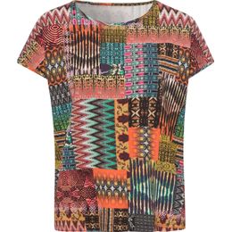 Heine Witt Damen Print-Shirt in Viskose-Qualit&auml;t, terra-rot-bedruckt, Gr&ouml;&szlig;e 44