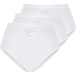 Speidel Damen Taillenslip mit Stickereispitzen-Motiv, wei&szlig;, Gr&ouml;&szlig;e 56/58