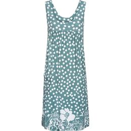 WITT Damen Freizeitkleid mit Tupfen-Muster, jade-gemustert, Gr&ouml;&szlig;e 48