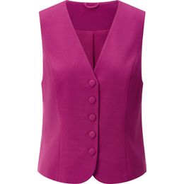 WITT Damen Anzugweste mit tiefem V-Ausschnitt, magenta, Gr&ouml;&szlig;e 36
