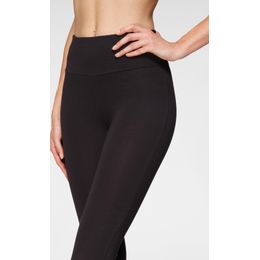 Lascana Damen Leggings, schwarz, Gr&ouml;&szlig;e 56/58