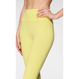 Lascana Damen Leggings, gelb, Gr&ouml;&szlig;e 32/34