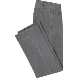 WITT Damen Jeans mit weitem Bein, grey denim, Gr&ouml;&szlig;e 25