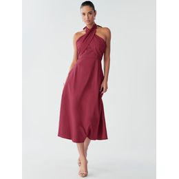 BWLDR Kleid 'ALORA COTTON MIDI' Damen Gr&ouml;&szlig;e 40 rot Winterkleid
