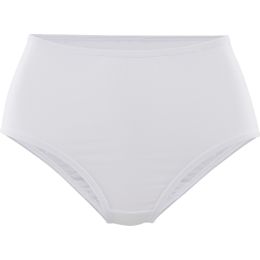 w&auml;schepur w&auml;schepur Damen Taillenslip mit elastischen Beinabschl&uuml;ssen, 3 St&uuml;ck wei&szlig;, Gr&ouml;&szlig;e 40/42