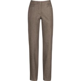 COSMA Damen Gerade Jeans mit Bauch-weg-Effekt, taupe, Gr&ouml;&szlig;e 21