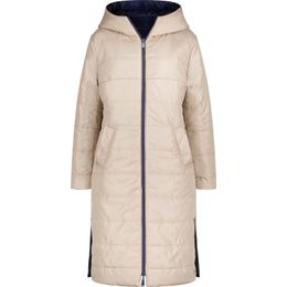WITT Damen Steppmantel zum Wenden, wattiert, marine-beige, Gr&ouml;&szlig;e 56