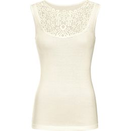 w&auml;schepur w&auml;schepur Damen Blazershirt mit Spitzeneinsatz, champagner, Gr&ouml;&szlig;e 42