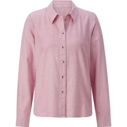 Heine Damen Hemdbluse, Rosa, Gr. 38, Blusen langarm, 100% Baumwolle
