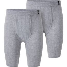 w&auml;schepur men Herren Hose knielang, grau-meliert, Gr&ouml;&szlig;e 7