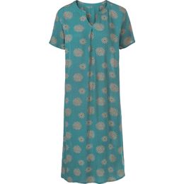 Heine Druckkleid, Blau, Gr. 38, Damen, Kleider, Material: Viskose