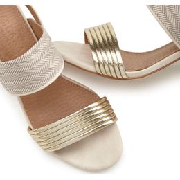 Lascana Damen Riemchensandalette, goldfarben, Gr&ouml;&szlig;e 36
