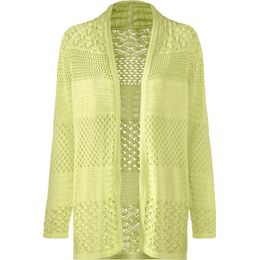 Heine Damen Strickjacke, Gr&uuml;n, Gr. 46, Strickjacken, Material: Baumwolle