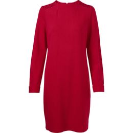 WITT Damen Jerseykleid in effektvoller Struktur, erdbeere, Gr&ouml;&szlig;e 50