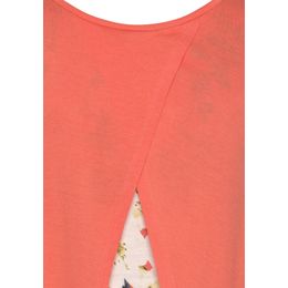 s.Oliver Damen Maxikleid, koralle-bedruckt, Gr&ouml;&szlig;e 42