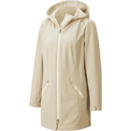 WITT Damen Softshelljacke mit 2-Wege-Rei&szlig;verschluss, sand, Gr&ouml;&szlig;e 19